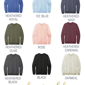 Monogrammed Crewneck Sweatshirt Neckline Script Name| Personalized Crew ...