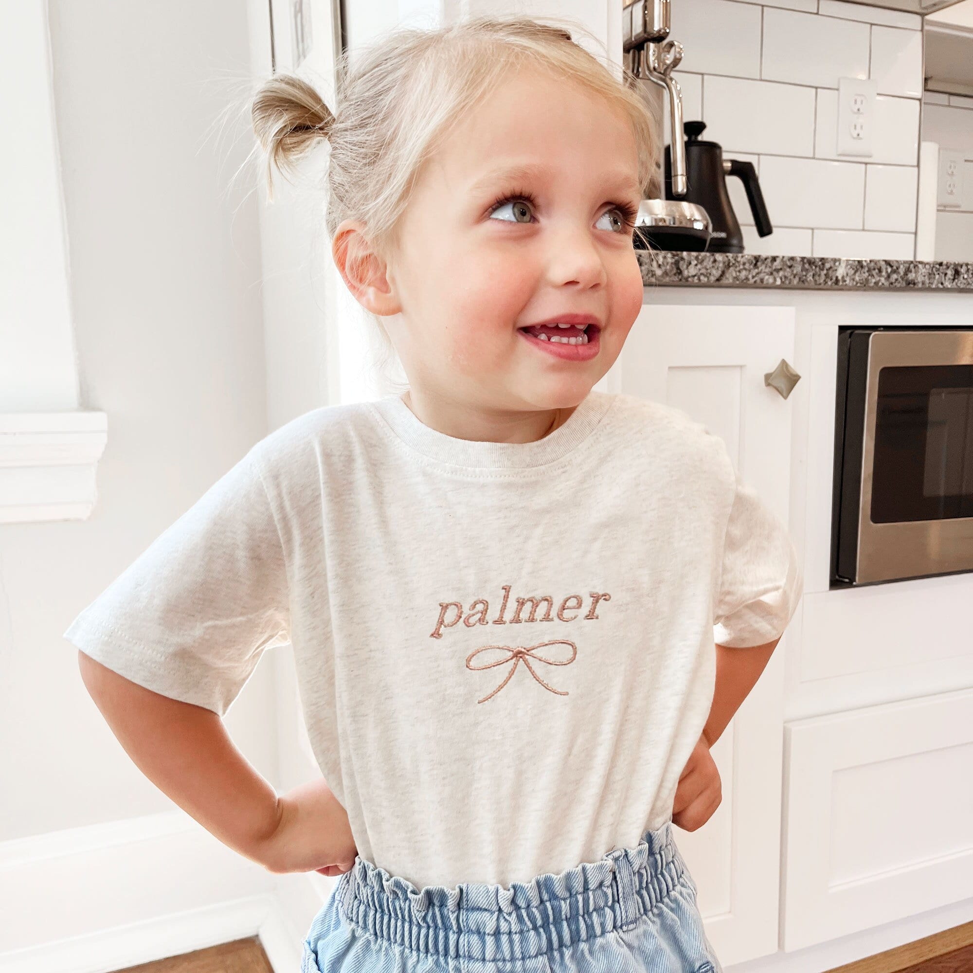 Cute Custom Bow Charlie Tee for Kids | Coquette Ribbon T-shirt | Preppy ...