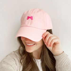 Embroidered Bow Baseball Cap | Trendy Women's Hat - Etsy