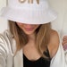 Monogrammed Bucket Hat | Customized Embroidered Bucket Hat - Etsy