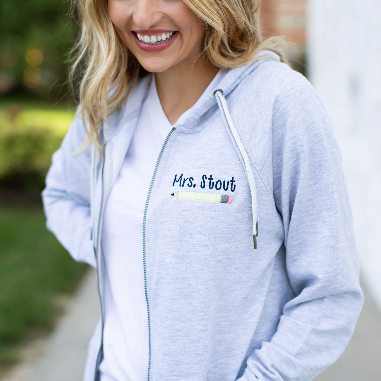 Pencil Full Zip Indie Jacket Teacher Jacket Gift for - Etsy