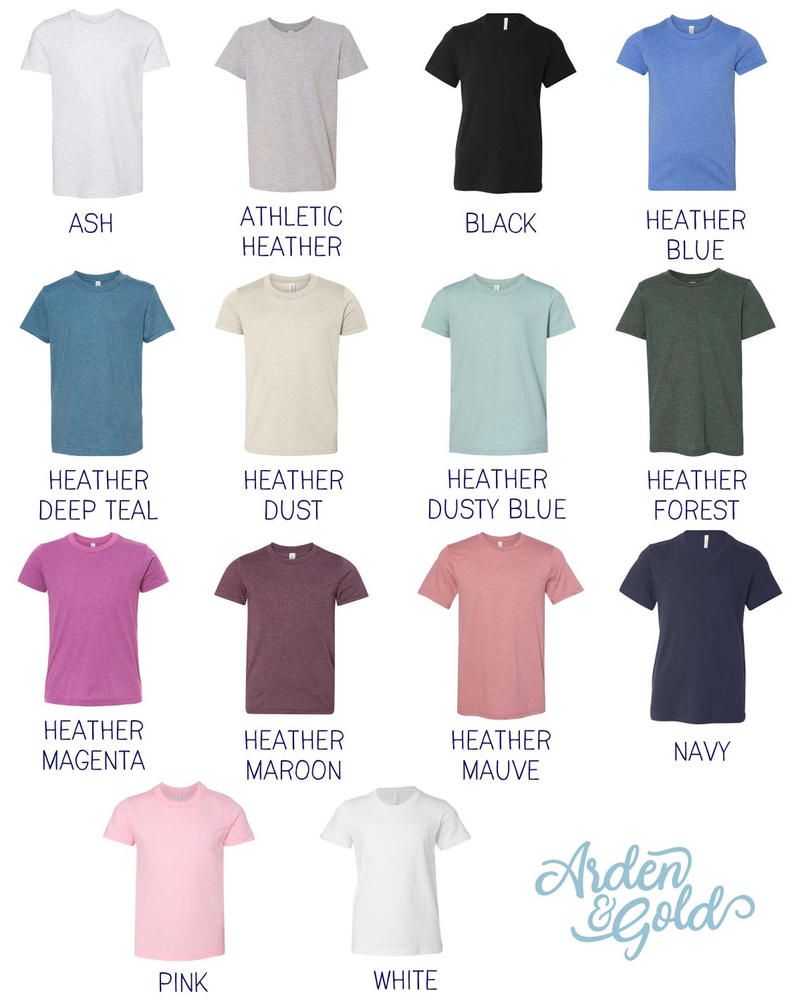 Girls Youth Monogrammed Crew Neck T-shirt Multiple Colors - Etsy