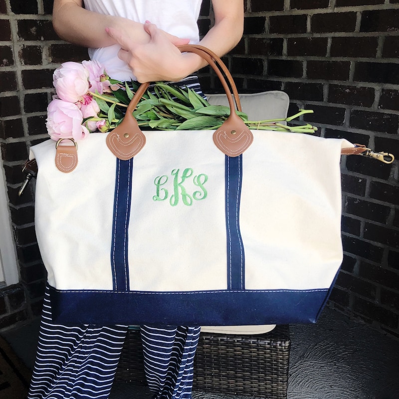 Monogram Beach Bag - Etsy