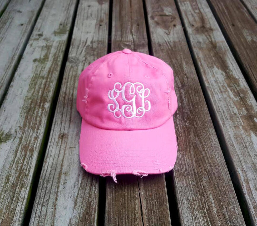 Monogrammed Ball Cap | Monogrammed Baseball Cap | Vintage Cap ...