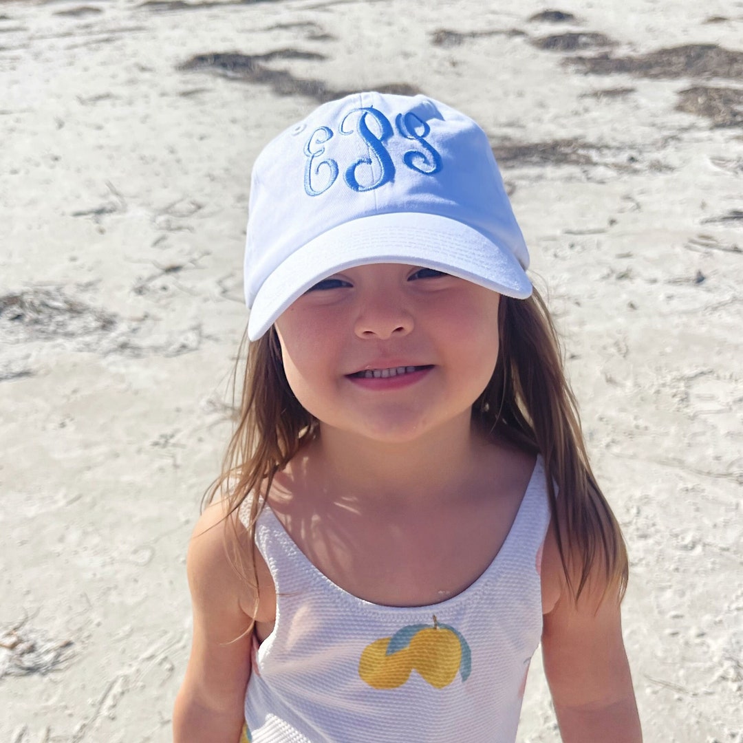Monogrammed Baseball Cap for Kids Monogram Toddler Hat, Personalized ...