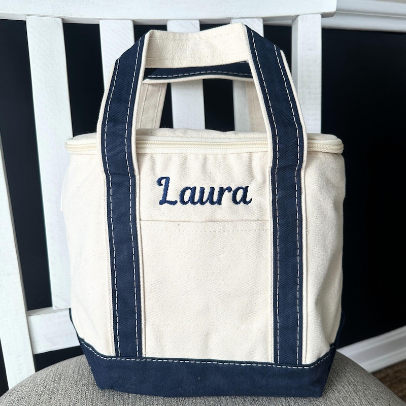 Monogrammed Cooler Tote - Etsy