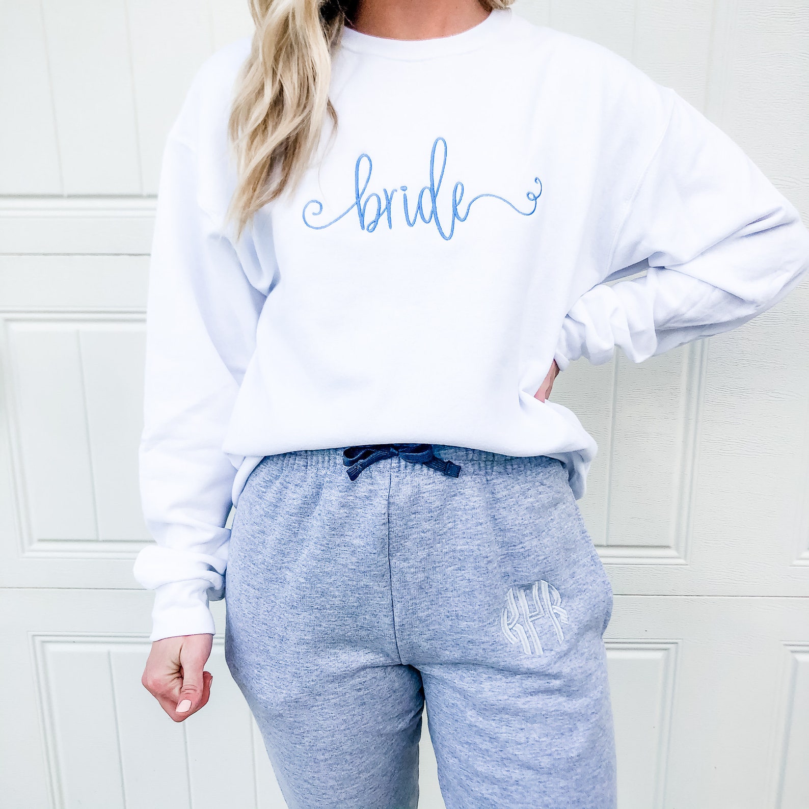 Bride Script Personalized Crewneck Sweatshirt New Bride Crew - Etsy