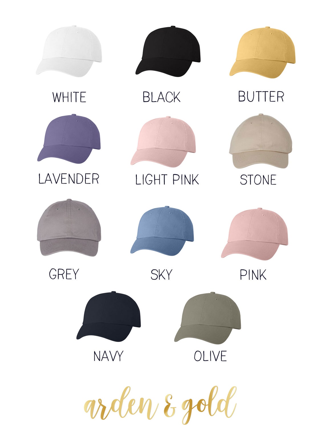 Ladies Monogrammed Baseball Cap Multiple Colors - Etsy