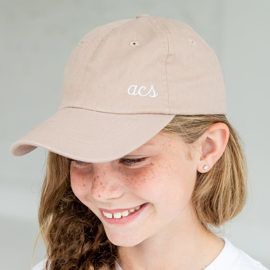 Youth Mini Monogram Bellamy Baseball Cap | Personalized Children's Hat ...