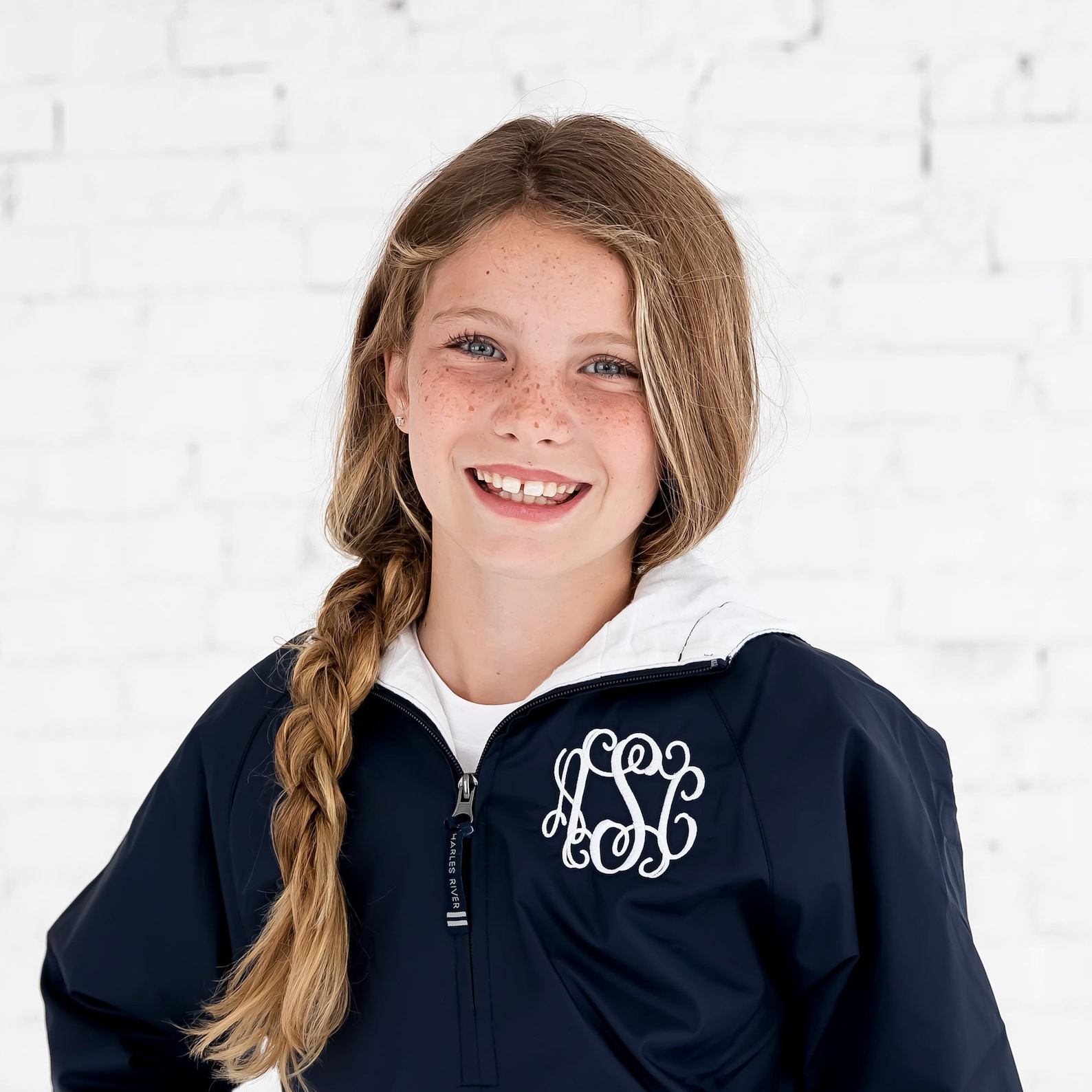 Monogrammed Youth Half Zip Rain Jacket Kids Rain Jacket - Etsy