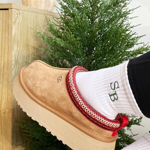 Personalized Staggered Monogrammed Crew Socks | Gift for Her | Bridal ...