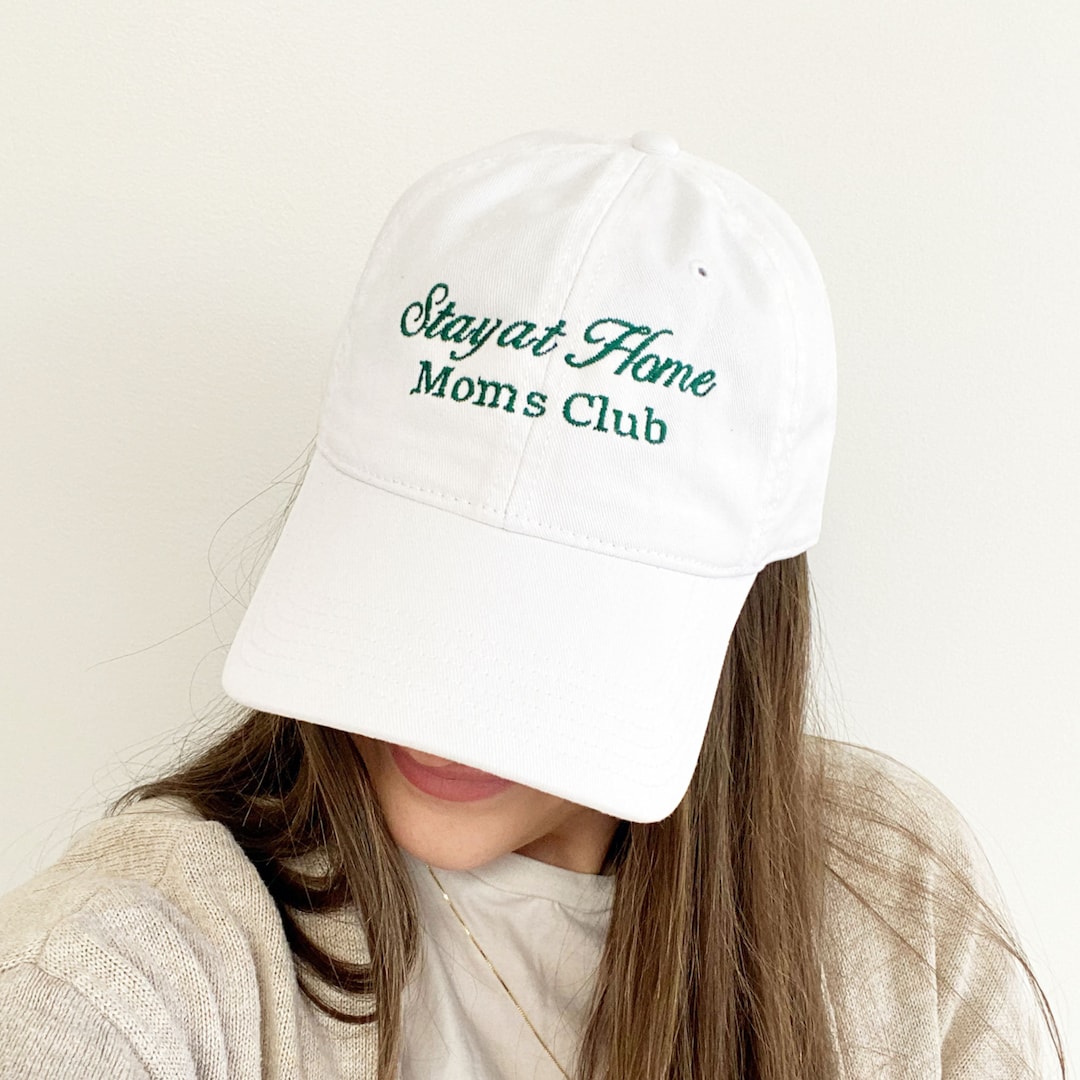 Stay at Home Moms Club Custom Embroidered Baseball Cap | Mother's Day ...