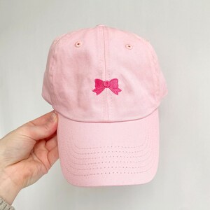 Embroidered Bow Baseball Cap | Trendy Women's Hat - Etsy