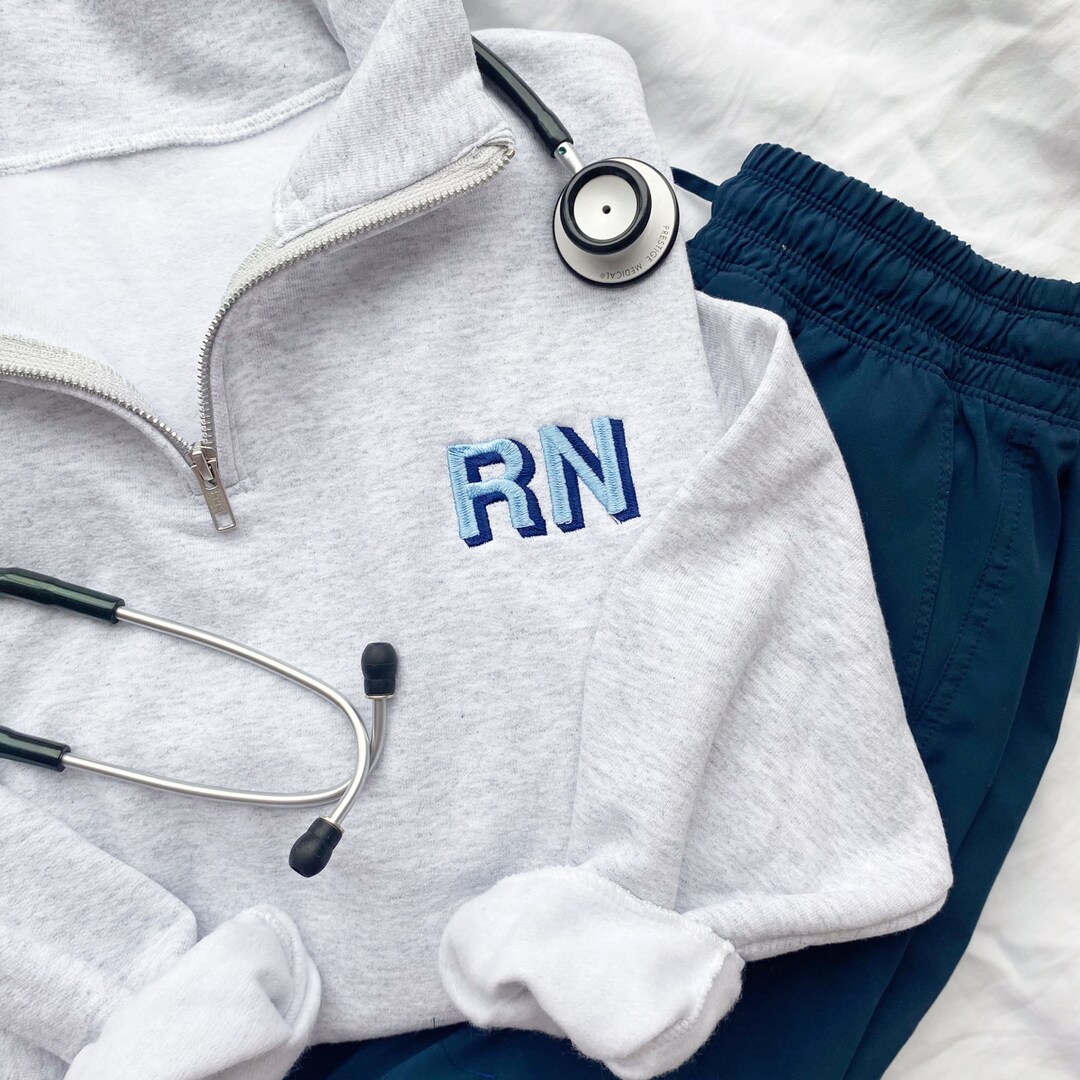 Embroidered Jessie Quarter Zip With Shadow Block Credentials | Custom ...