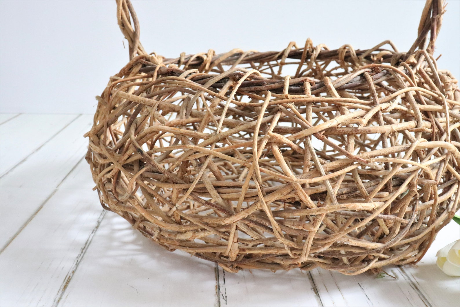 Woven Grapevine Basket at Shawana Salvatore blog