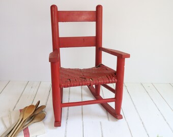 Painted Rocking Chair - Etsy