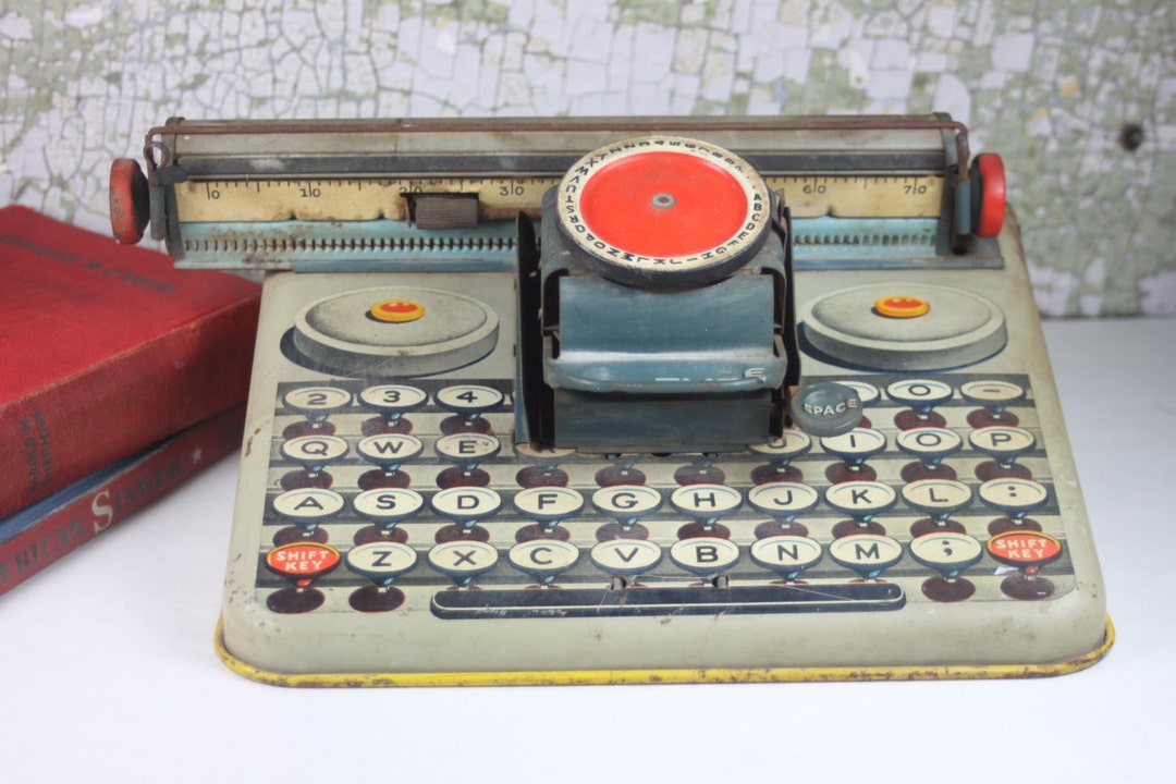 Vintage Tin Litho Toy Typewriter Unique Dependable Brand Toy - Etsy