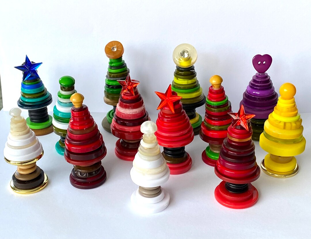 Button Tree Decor Antique and Modern Buttons Mother of Pearl - Etsy