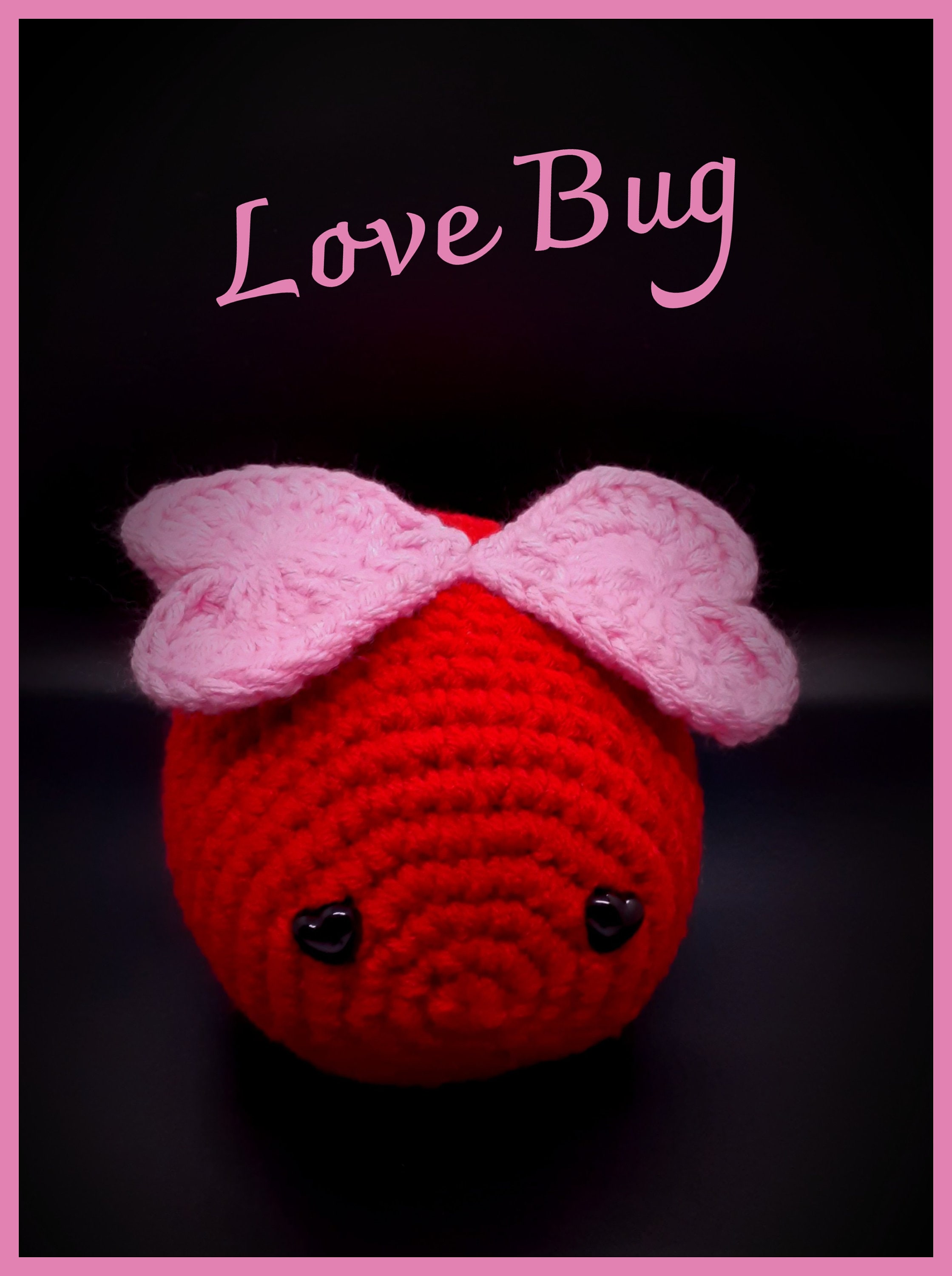 Art & Collectibles Crochet Valentines Love Bug Plush Fiber Arts etna.com.pe