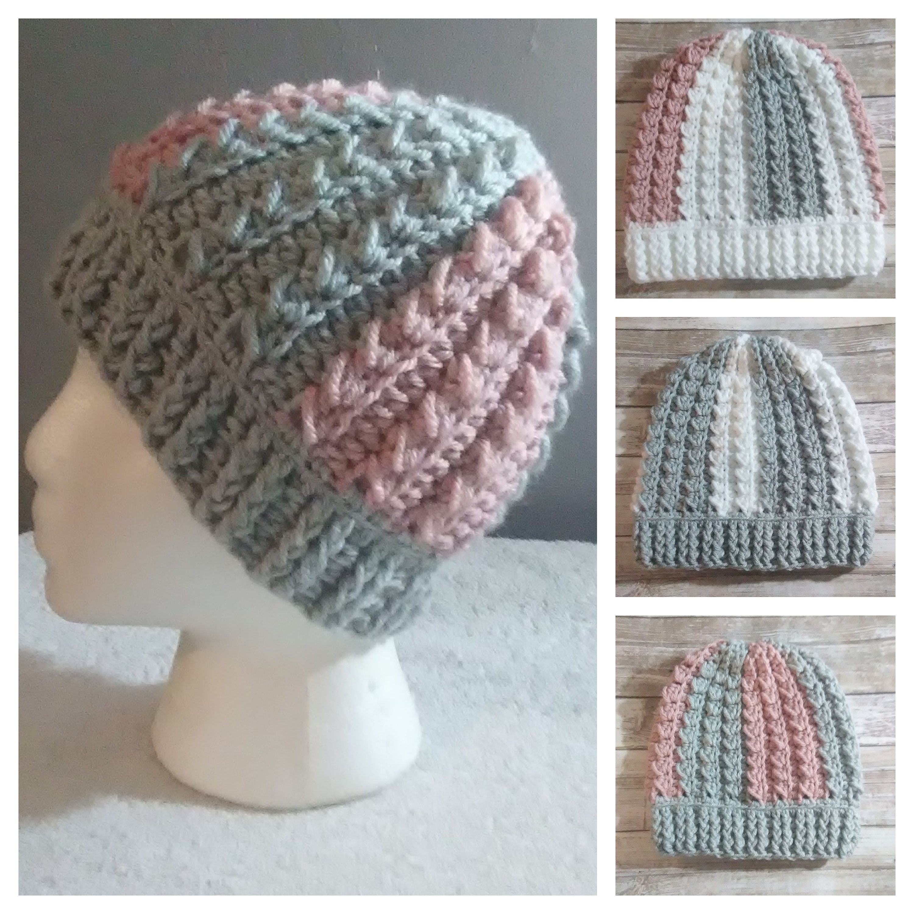 Hat Crochet Pattern PDF Jillian Hat Crochet Pattern in 3 Sizes - Etsy