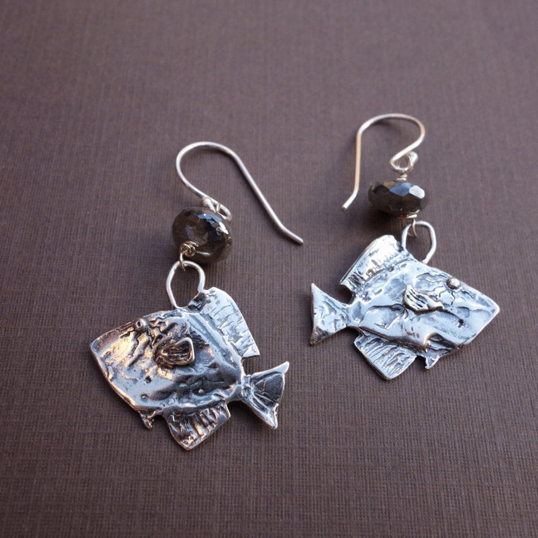 Silver Baby Queen Triggerfish/sterling Wires - Etsy