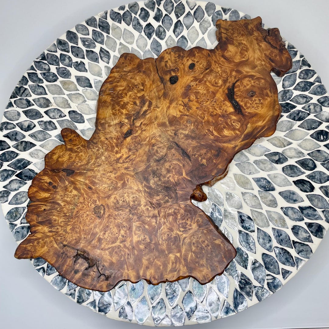 Japanese Jiita Shikiita Burr Wood Display Stand for Bonsai and Ikebana ...