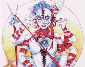 Panacea Greek Goddess of Healing Goddess Art 5x7 Greeting Card - Etsy