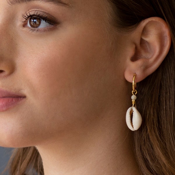 Tiny Shell Earrings - Etsy