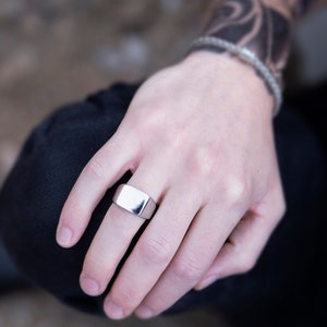 Men Stacking Ring Men Ring Men Silver Ring Men Stainless - Etsy