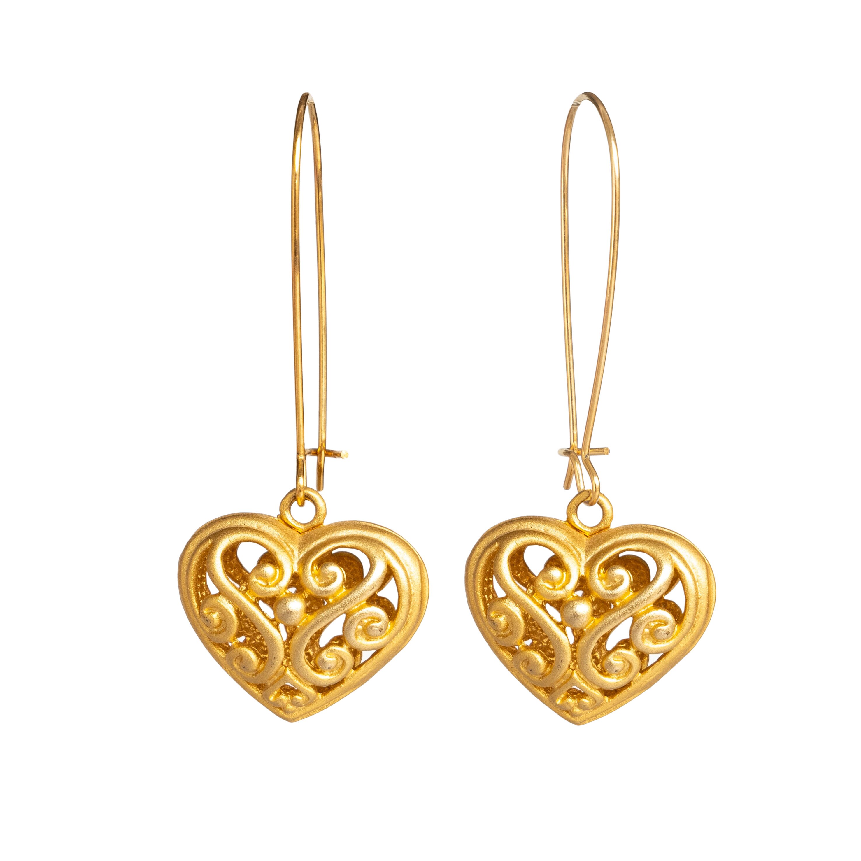 Heart hoop earrings Heart charm hoops Charm heart earrings | Etsy