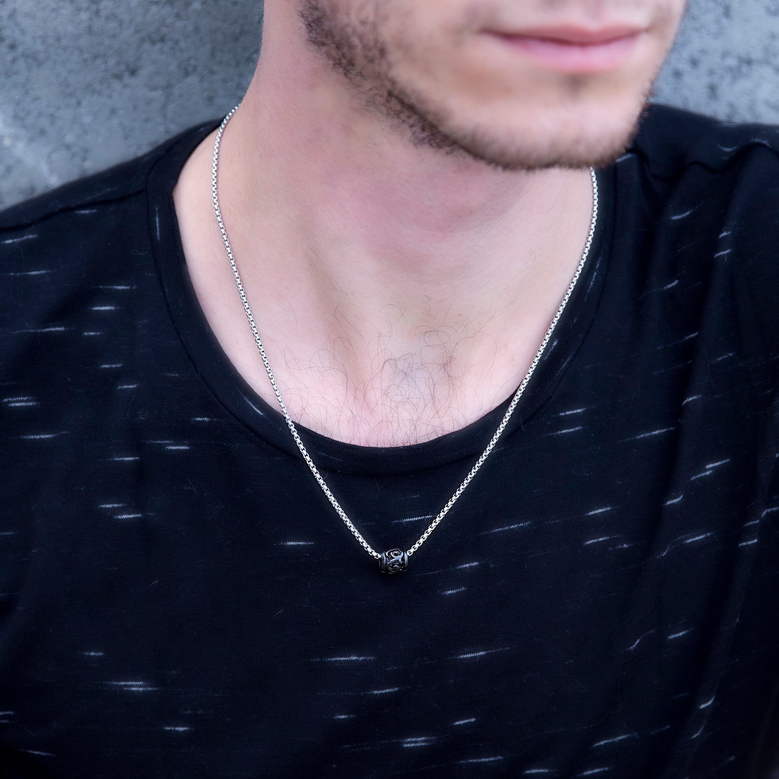 Men's Necklace Men's Bead Necklace Men's - Etsy