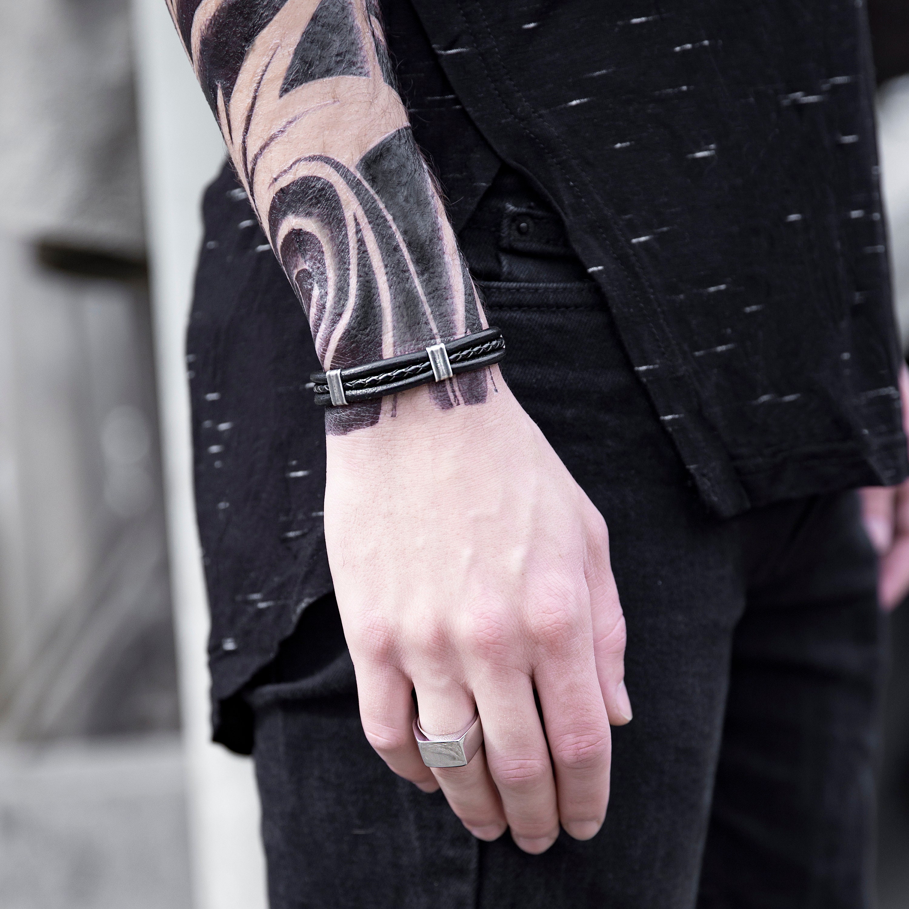 Men Stacking Ring Men Ring Men Silver Ring Men Stainless - Etsy Israel