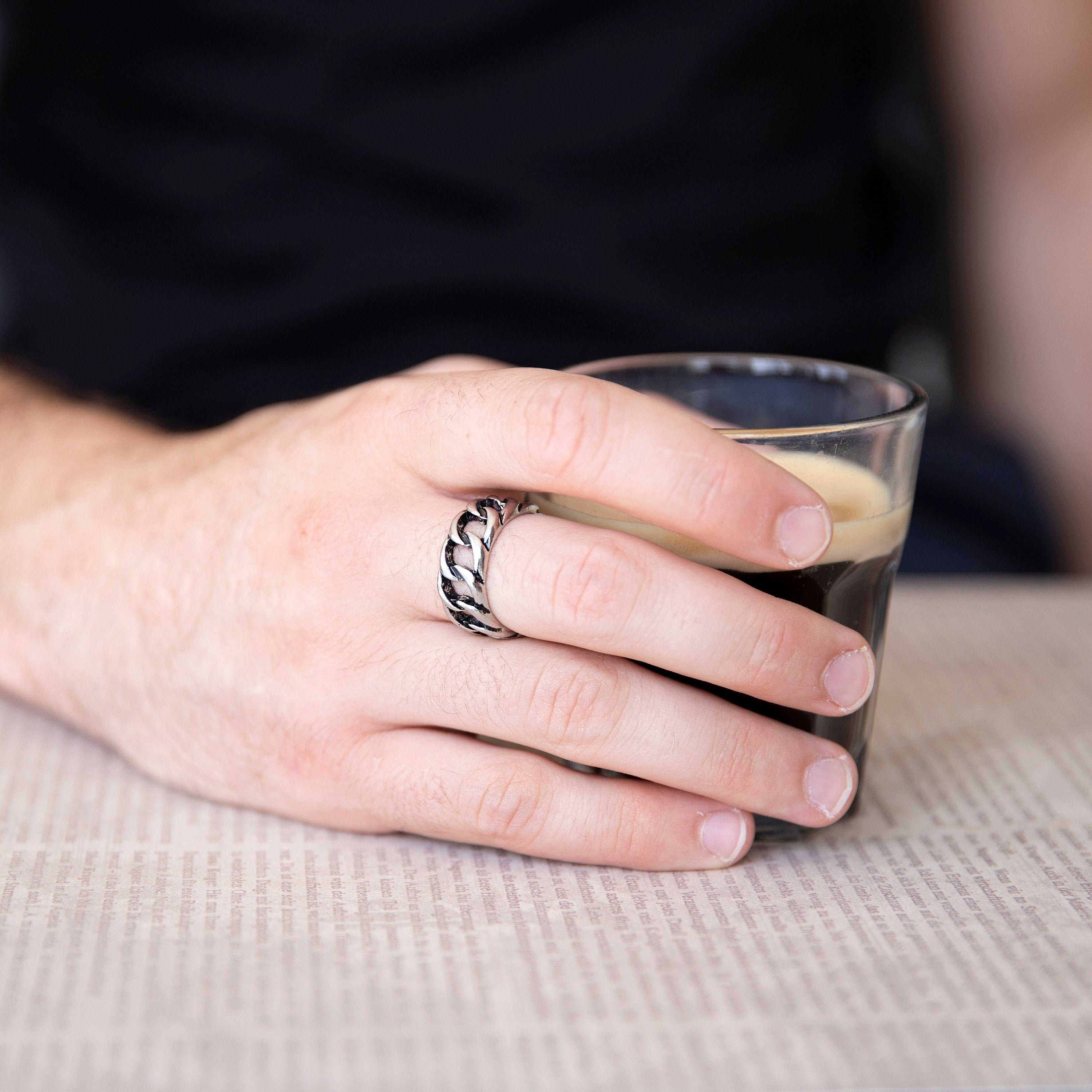 Men Ring Men Stainless Steel Ring Men Statement Ring Men | Etsy