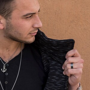 Men's Stacking Ring - Men's Ring - Men's Stainless Steel Ring - Men's ...