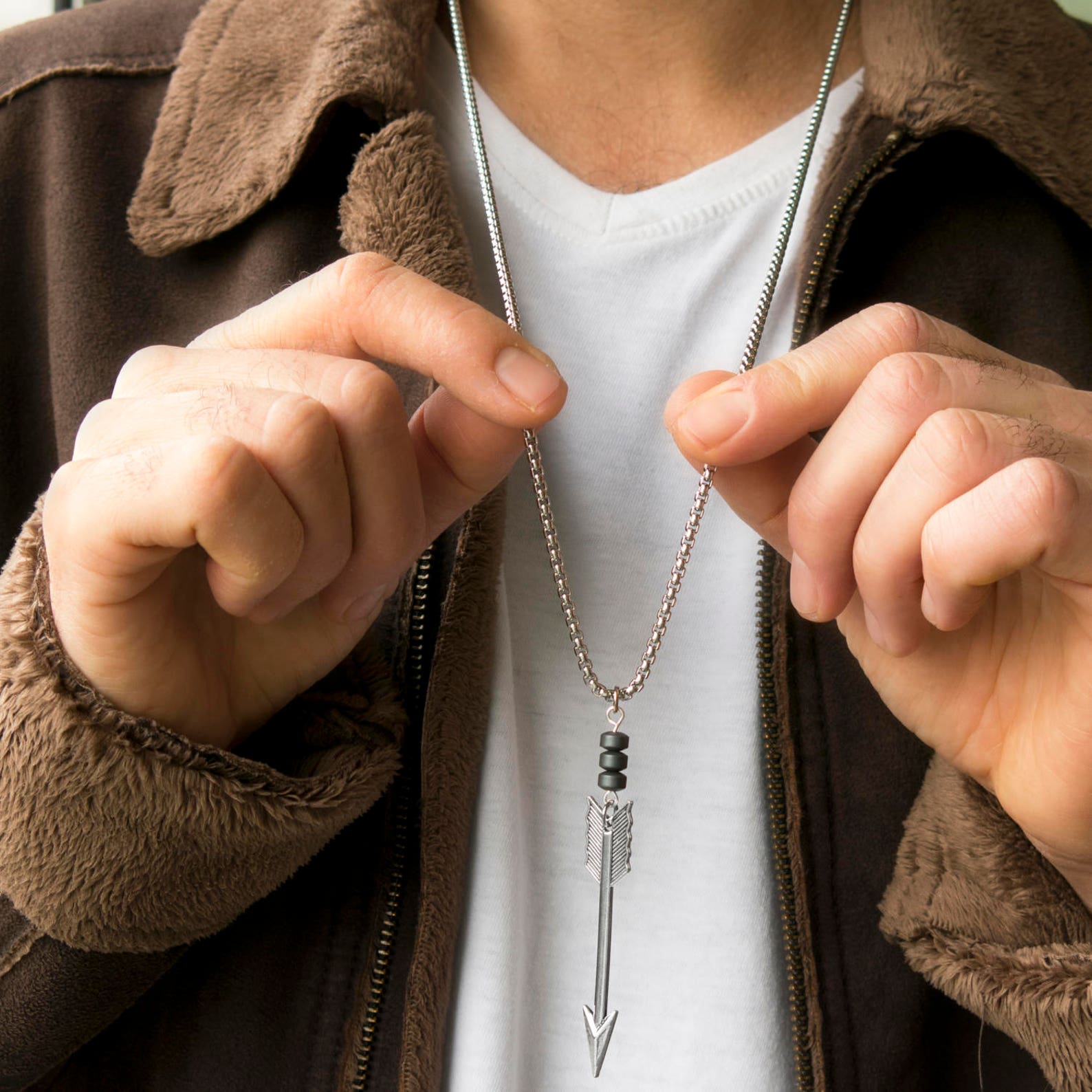 Men's Necklace Men's Stainless Steel Necklace - Etsy
