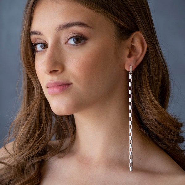 Very Long Earrings - Etsy