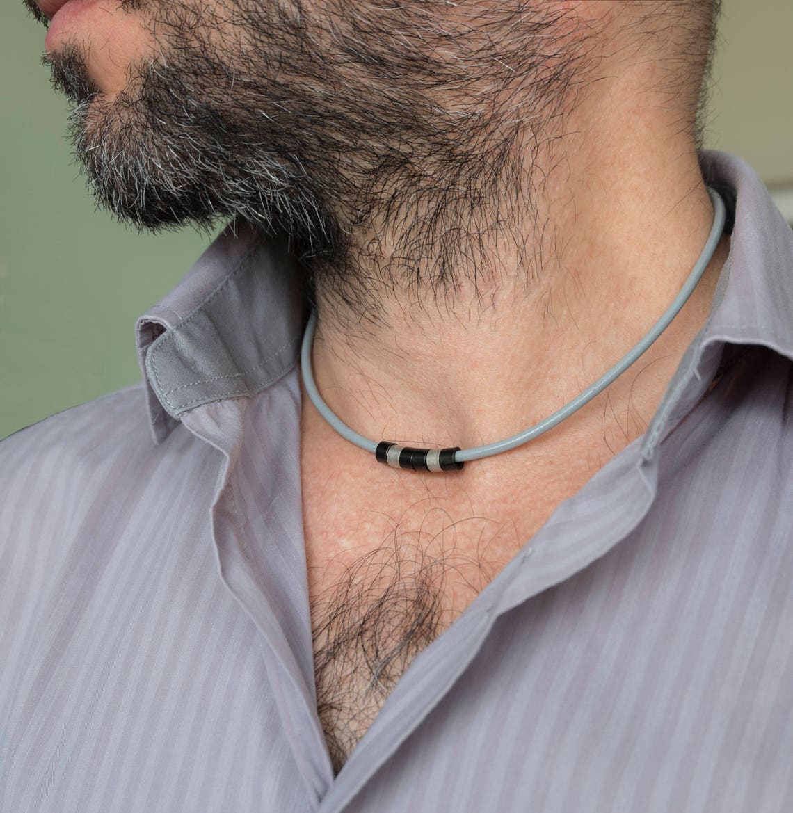 Men's Necklace Men's Choker Necklace Men's - Etsy Israel