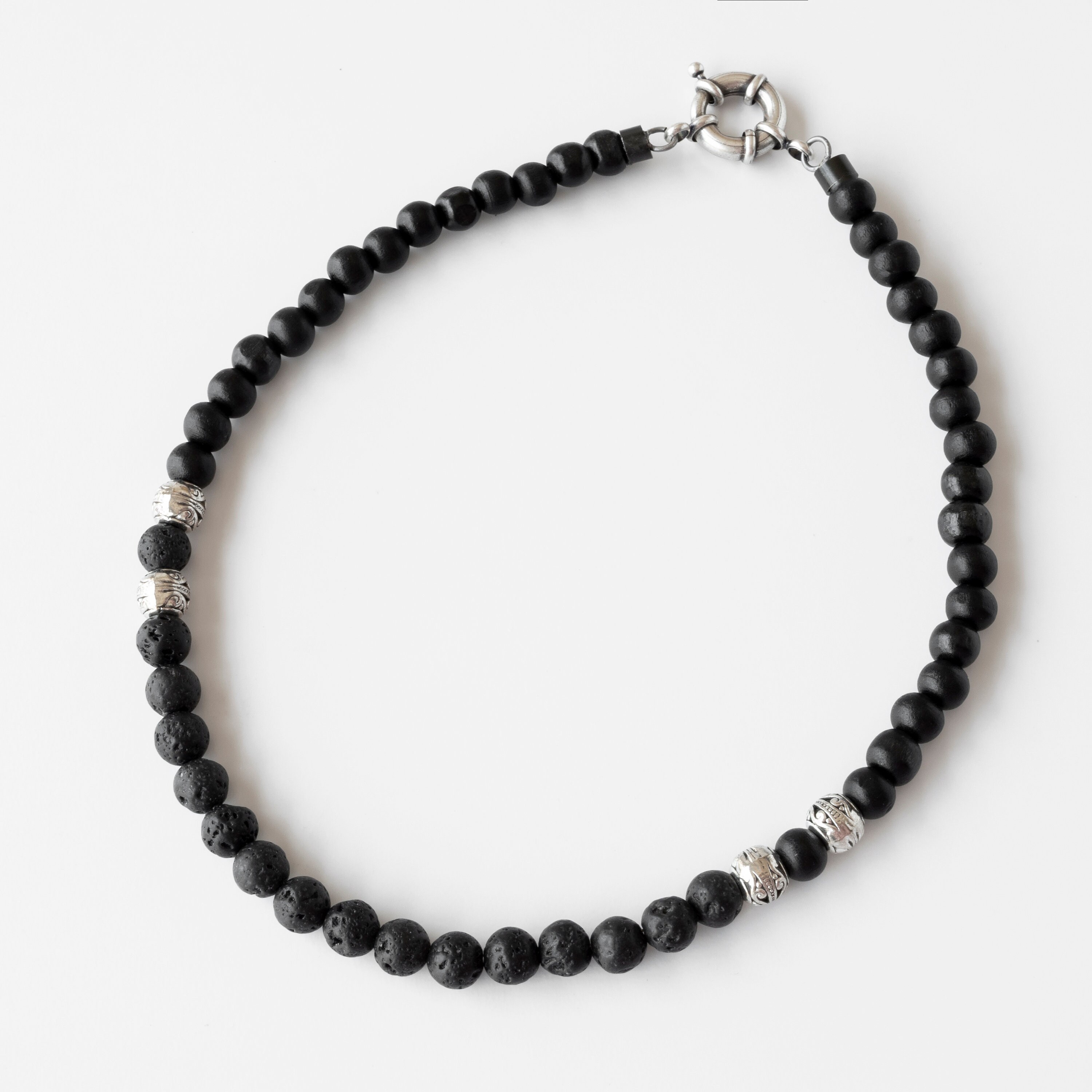 Men's Necklace Men's Beaded Necklace Men's | Etsy