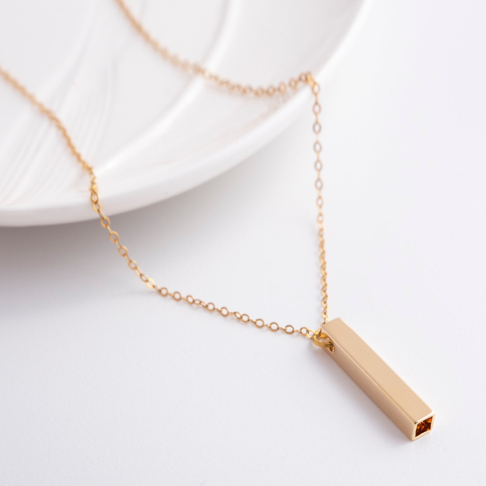 Gold Geometric Necklace, Gold Geometric Pendant, Delicate Necklace ...