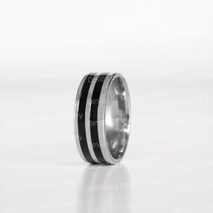 Men's Stacking Ring - Men's Ring - Men's Stainless Steel Ring - Men's ...