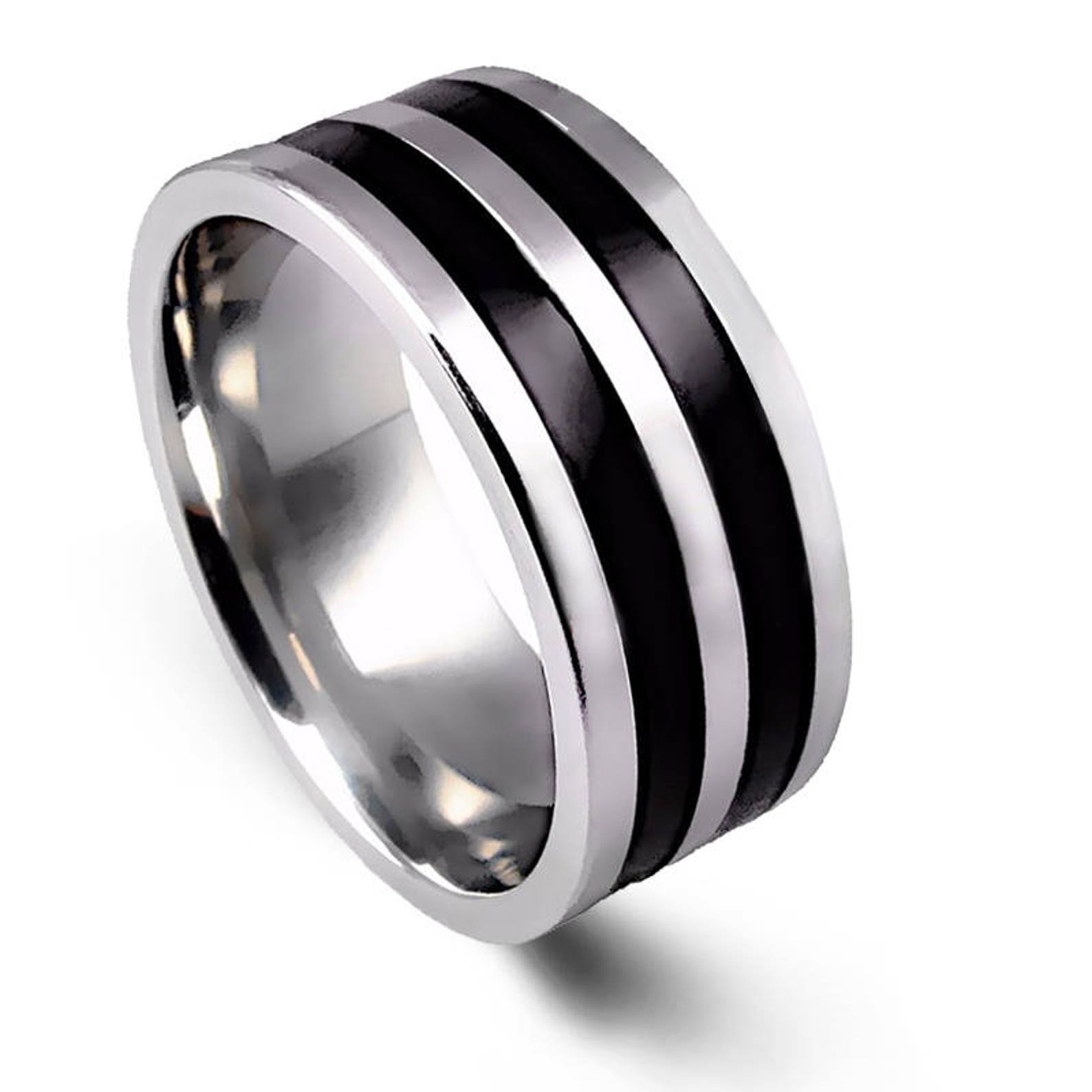Men's Stacking Ring Men's Ring Men's Stainless - Etsy
