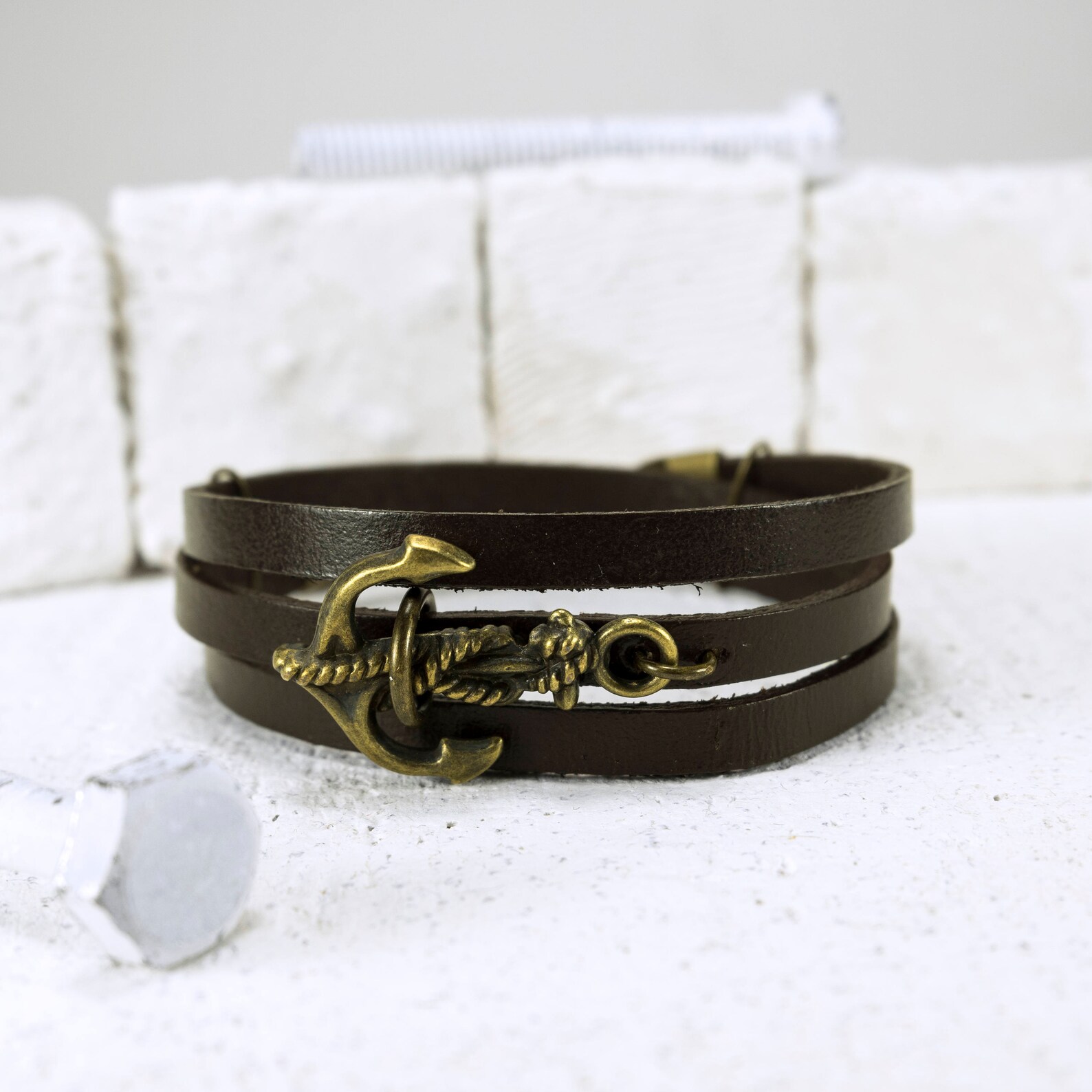 Men's Bracelet Set - Set of 3 Bracelets for Men - Men's Leather ...