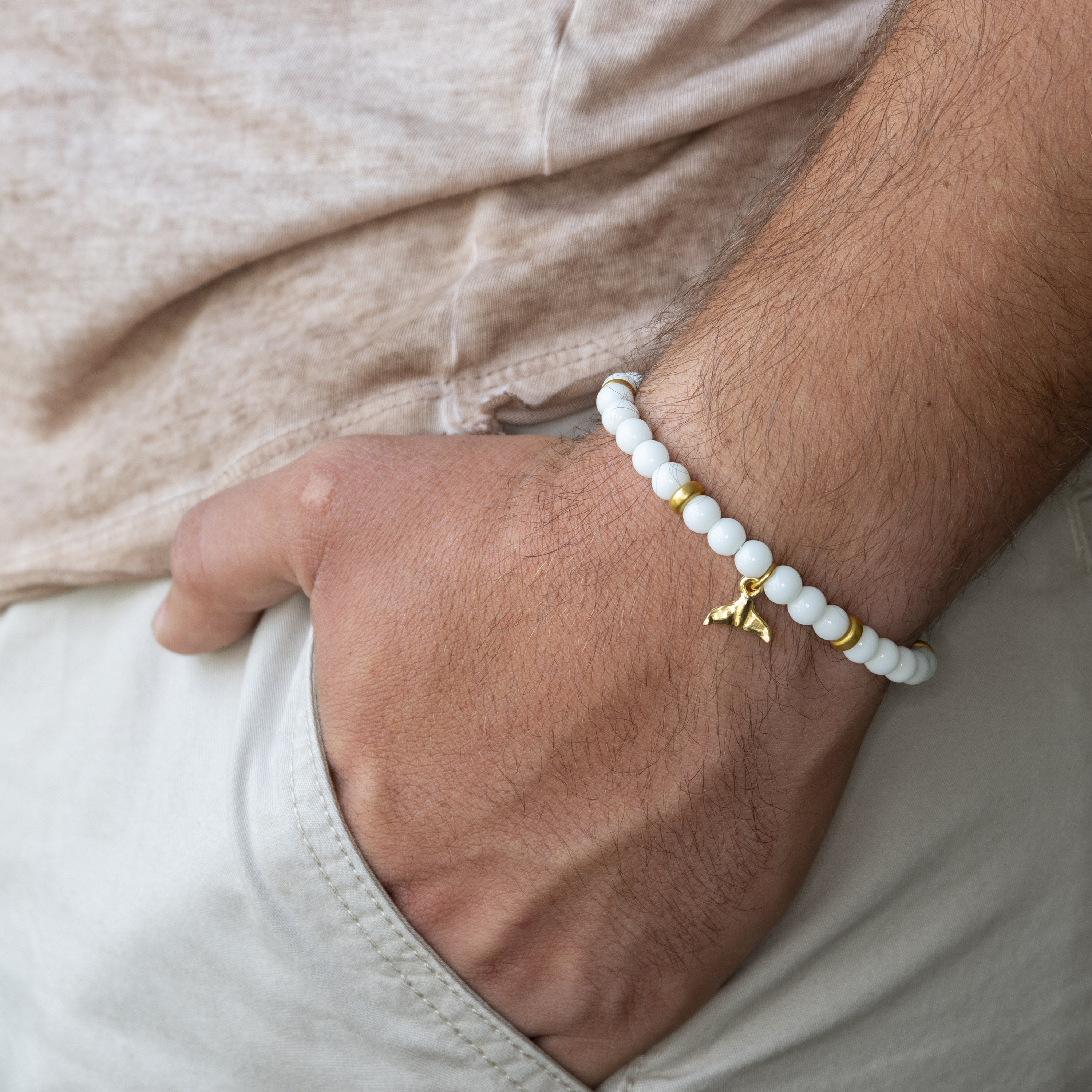 Men's Beaded Bracelet Set - Men's Strech Bracelet - Men's Bracelet ...