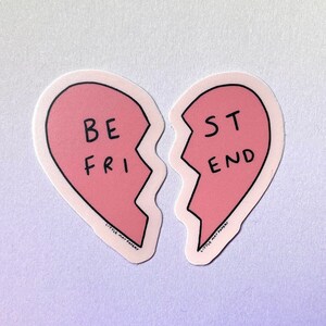 Best Friend Vinyl Die Cut Sticker // BFF Sticker // Bestie | Etsy