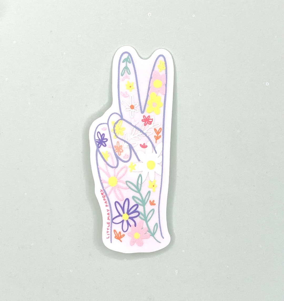 Peace Vinyl Sticker // Cute Sticker // Oh Hell No Sticker - Etsy
