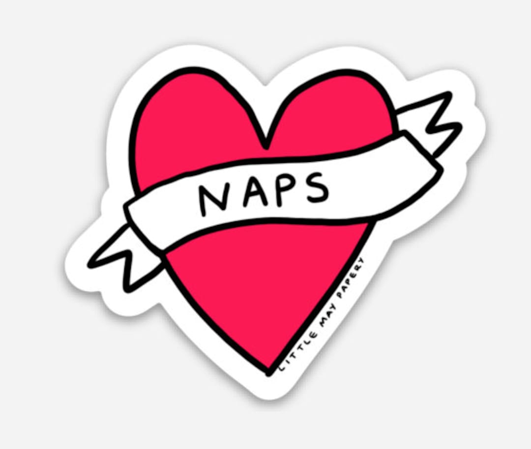 I Love Naps Vinyl Die Cut Sticker // Vinyl Sticker - Etsy