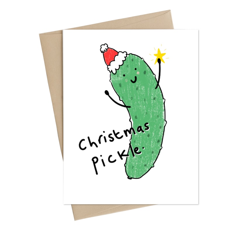 Pickle Card - Etsy