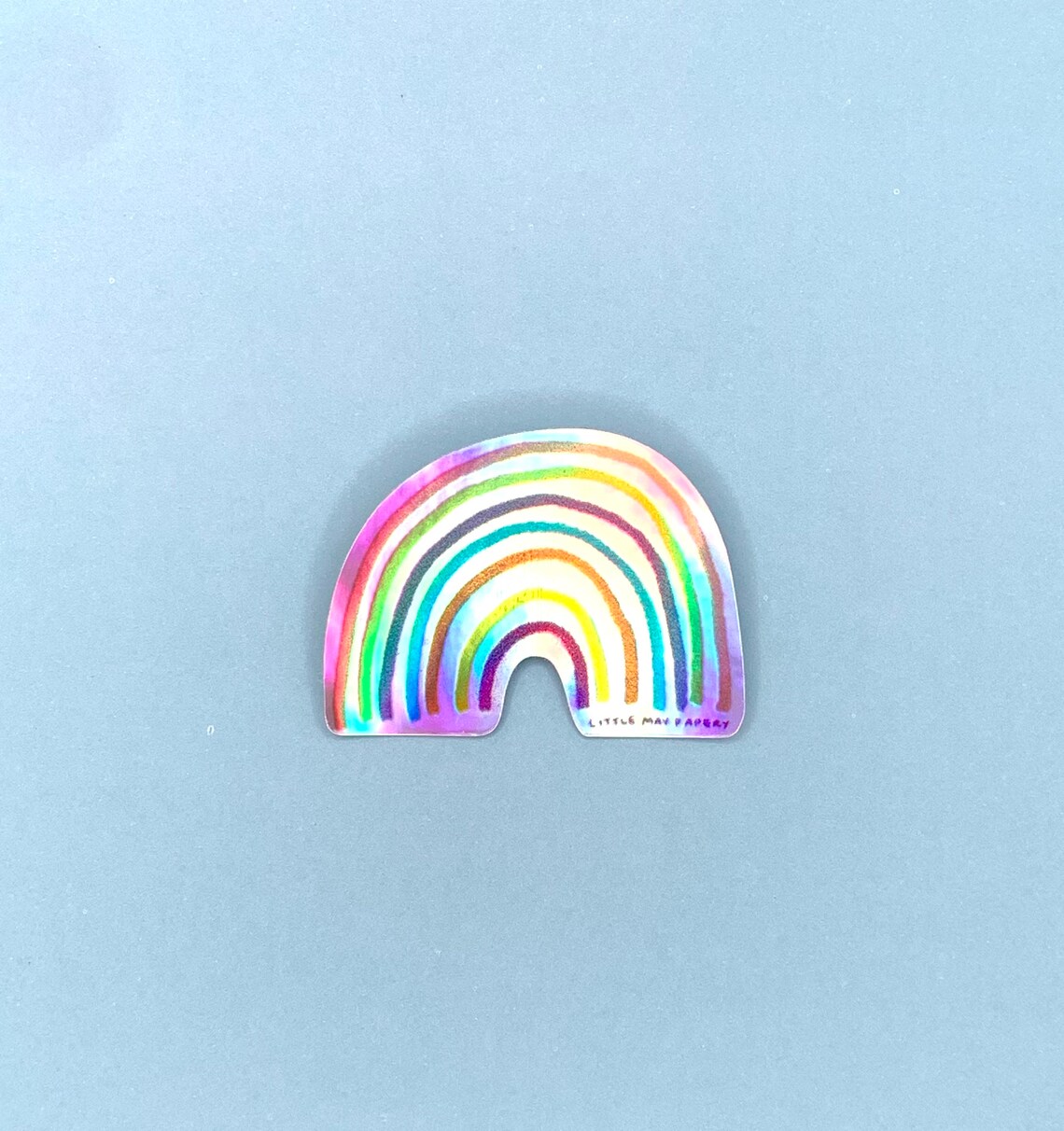 Holographic Rainbow Vinyl Sticker // Die Cut Sticker // - Etsy