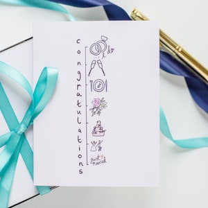 Wedding Card // Wedding Timeline Greeting Card - Etsy