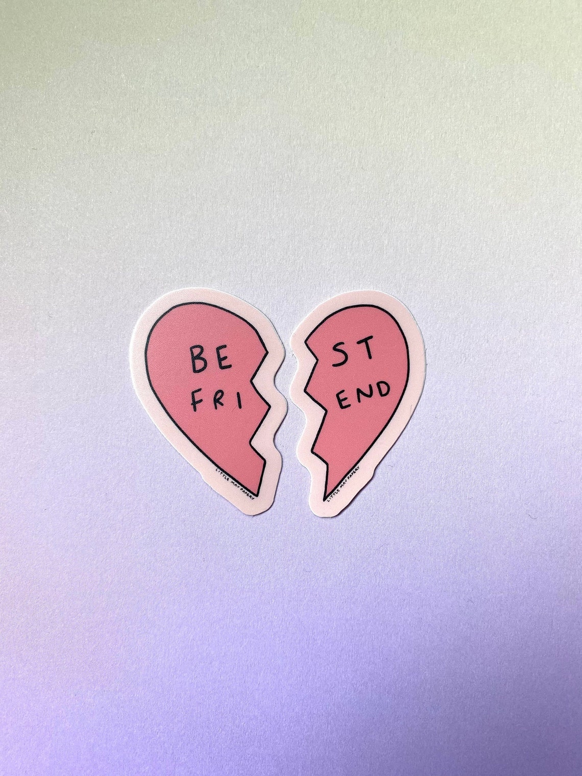 Best Friend Vinyl Die Cut Sticker // BFF Sticker // Bestie | Etsy